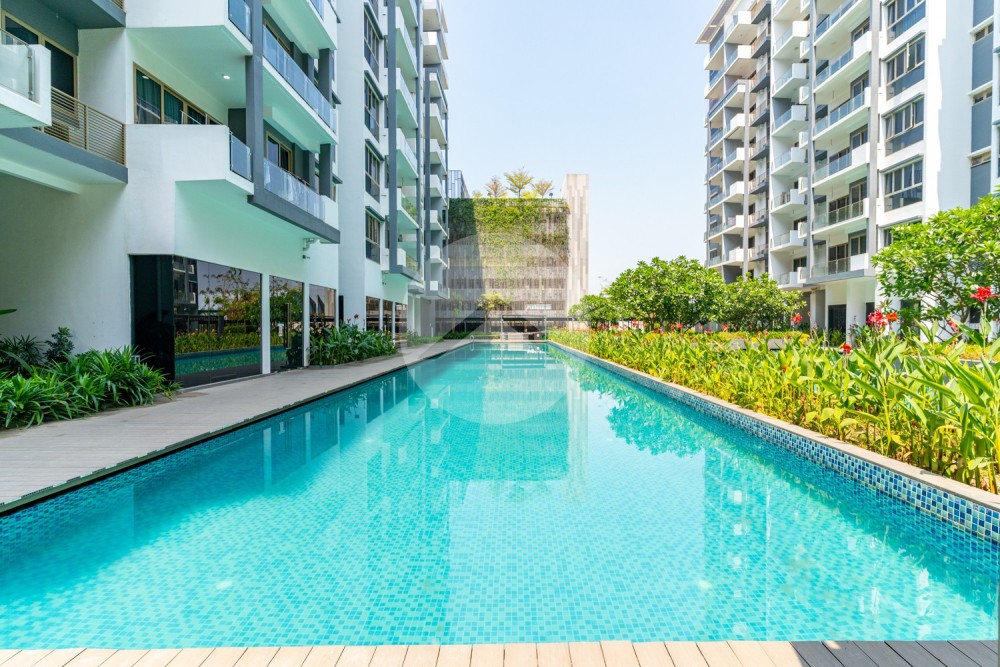 32 Sqm Studio Condo For Rent - Teuk Thla, Phnom Penh | IPS Cambodia